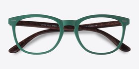 Little Yolo Square Green Glasses For Kids | Eyebuydirect