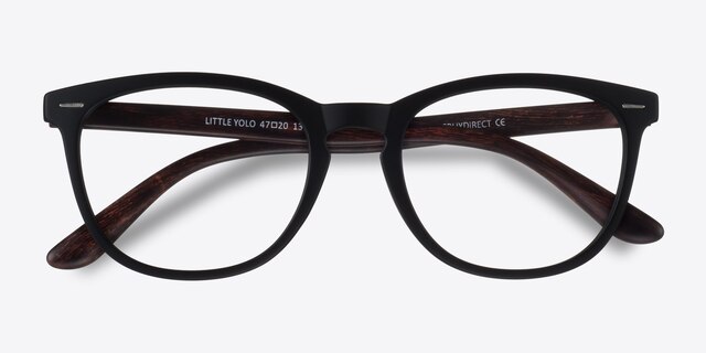 Little Yolo Square Black Brown Glasses For Kids | Eyebuydirect