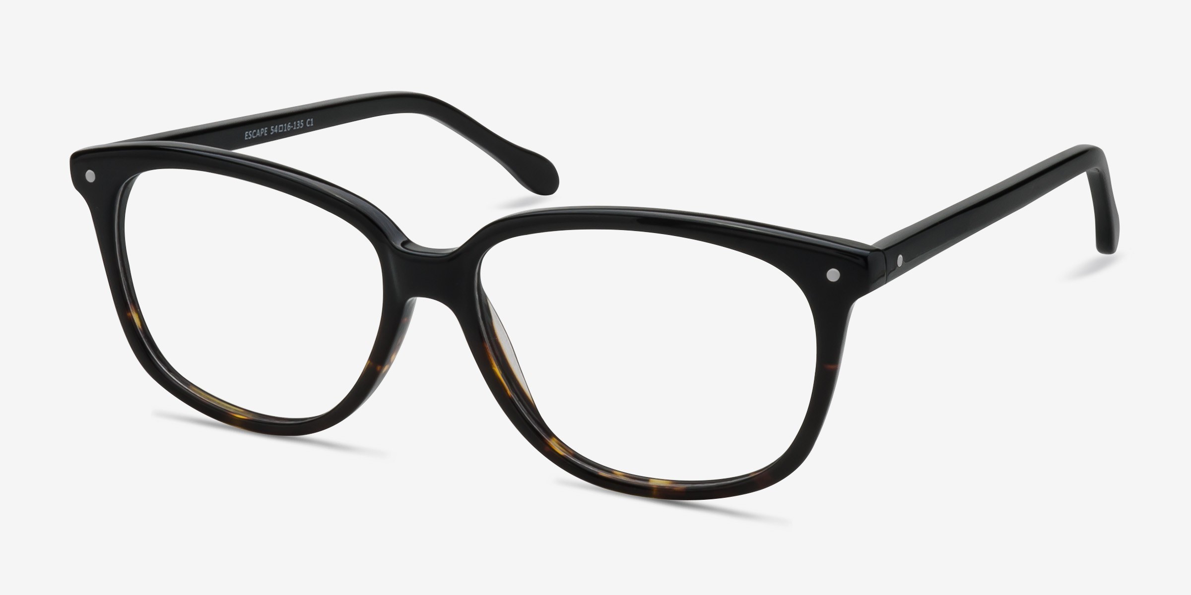 Escape Rectangle Tortoise Full Rim Eyeglasses | Eyebuydirect