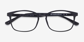 Forest Rectangle Matte Black Full Rim Eyeglasses | Eyebuydirect
