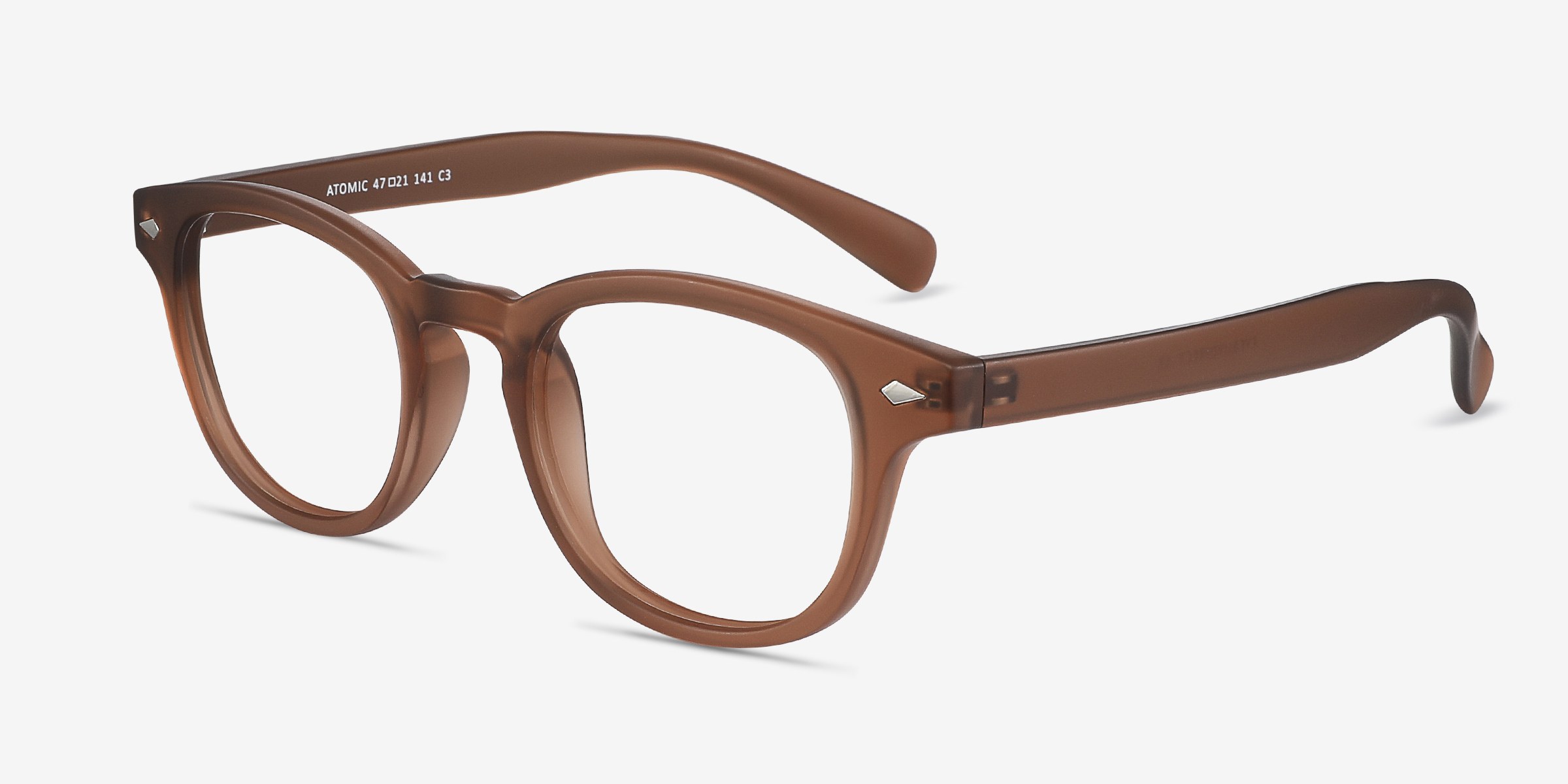Atomic Matte Brown Full Rim Eyeglasses | Eyebuydirect