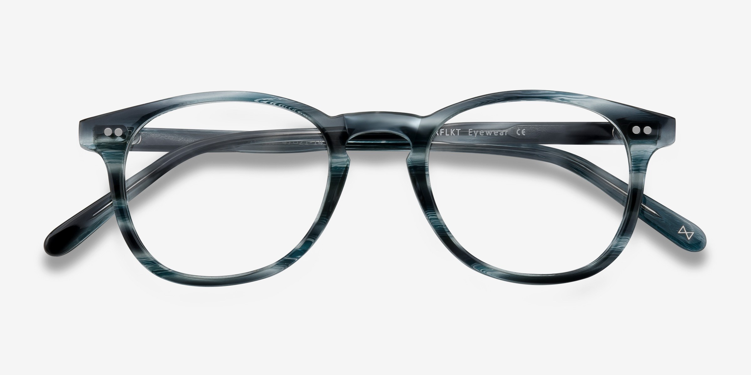 Symmetry Square Ocean Tide Full Rim Eyeglasses | Eyebuydirect