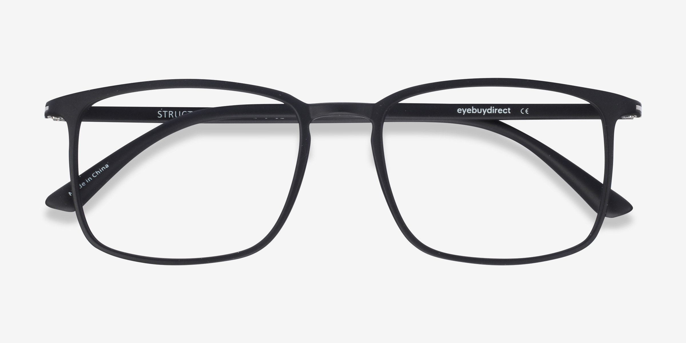 Structure Rectangle Black Full Rim Eyeglasses | Eyebuydirect