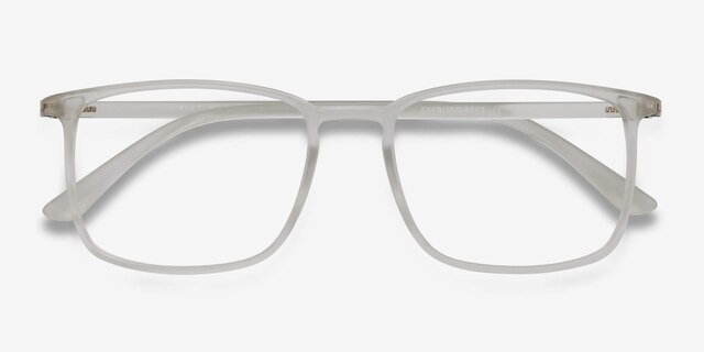 Structure Rectangle Frosted Clear Full Rim Eyeglasses Eyebuydirect Canada