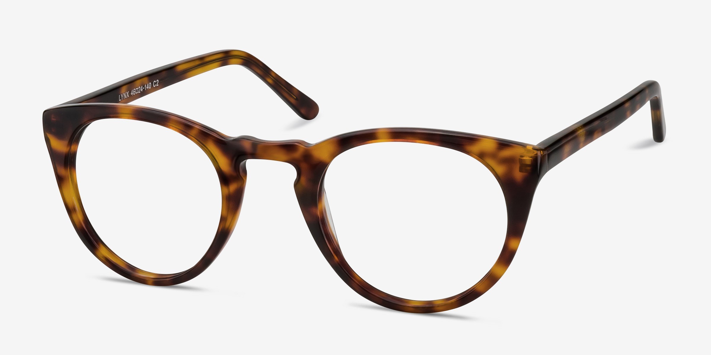 Lynx Round Tortoise Glasses for Women | Eyebuydirect