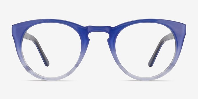 Lynx Round Blue Glasses for Women | Eyebuydirect