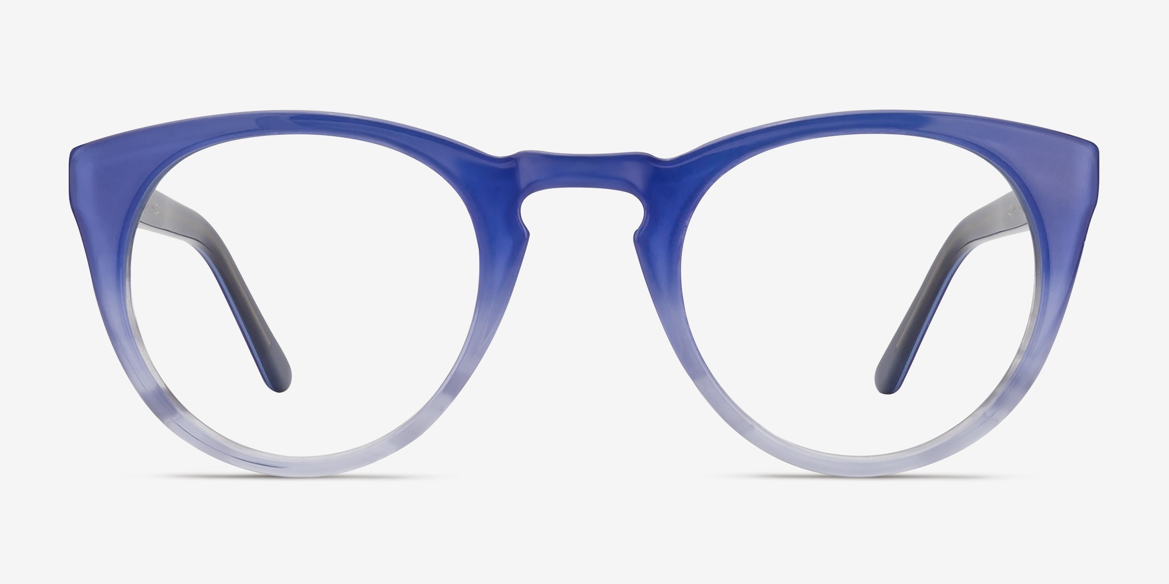 Lynx Round Blue Glasses for Women | Eyebuydirect