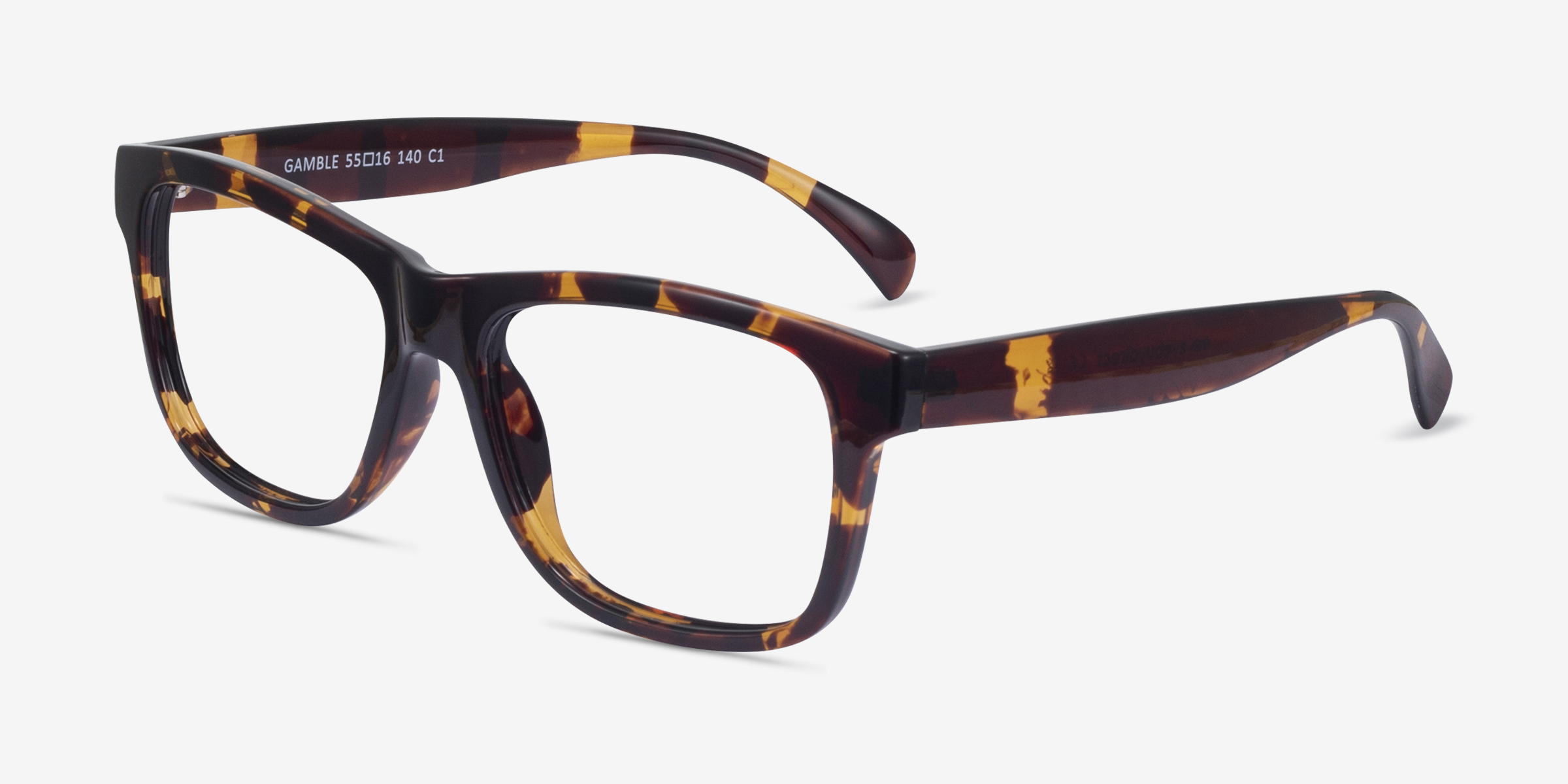 Gamble Rectangle Tortoise Full Rim Eyeglasses | Eyebuydirect