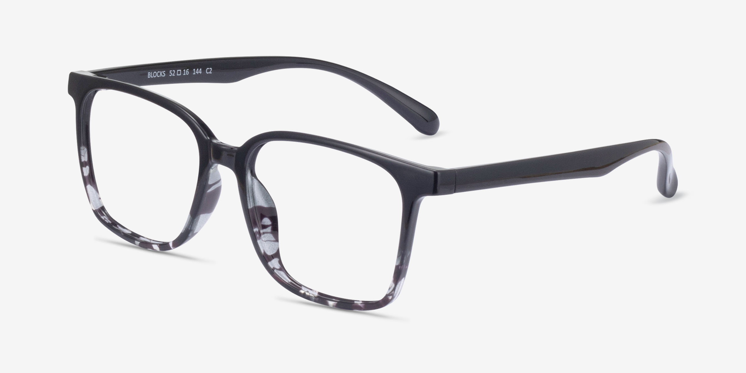 Blocks Square Black Clear Full Rim Eyeglasses | Eyebuydirect