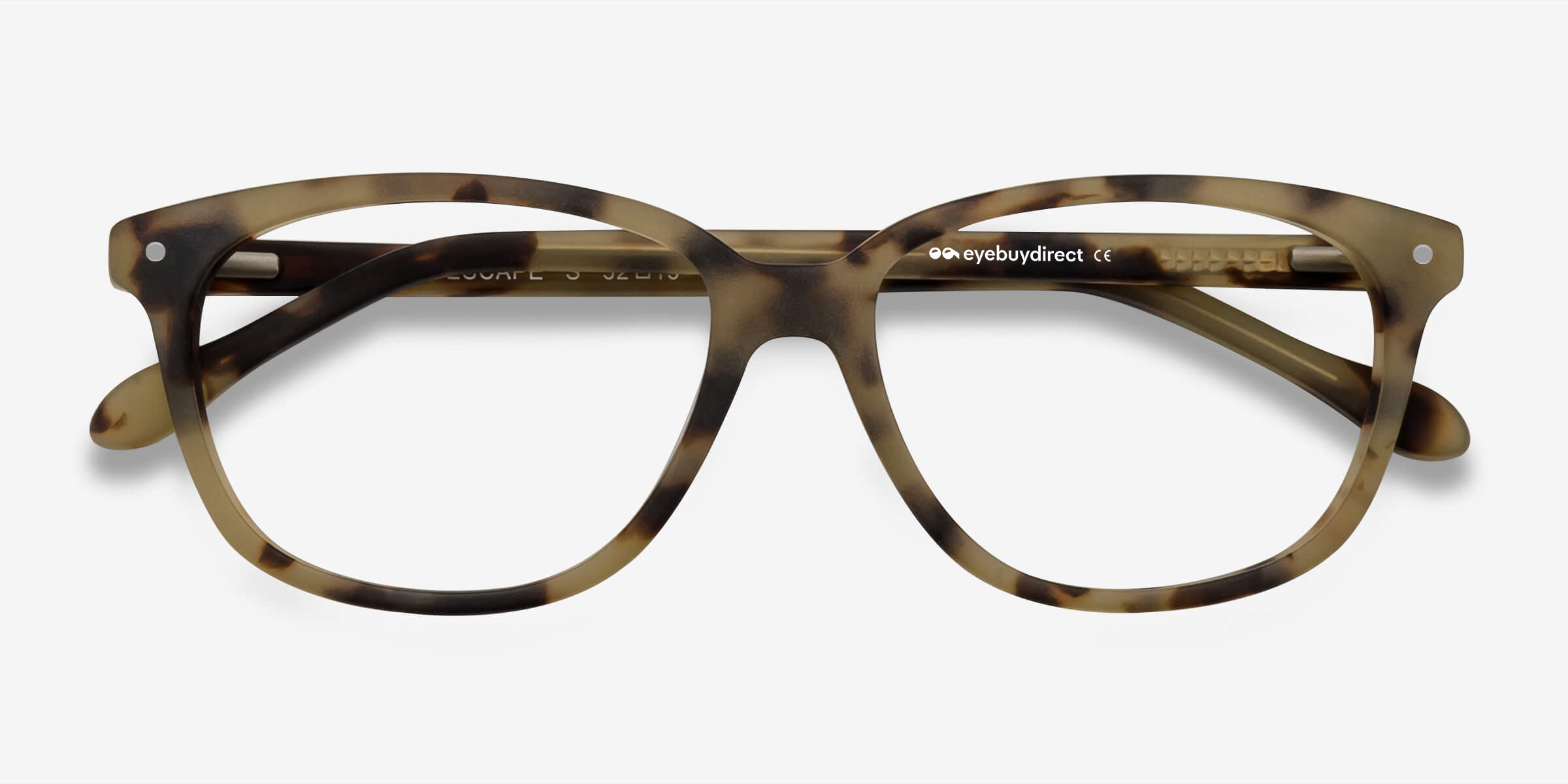 Escape Rectangle Matte Tortoise Full Rim Eyeglasses | Eyebuydirect Canada