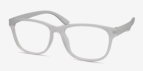 Milo Square Frosted Clear Full Rim Eyeglasses | Eyebuydirect