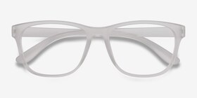Milo Square Frosted Clear Full Rim Eyeglasses | Eyebuydirect