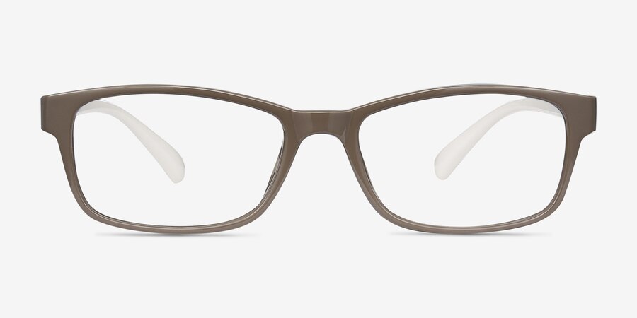 Danny Rectangle Brown Full Rim Eyeglasses | Eyebuydirect