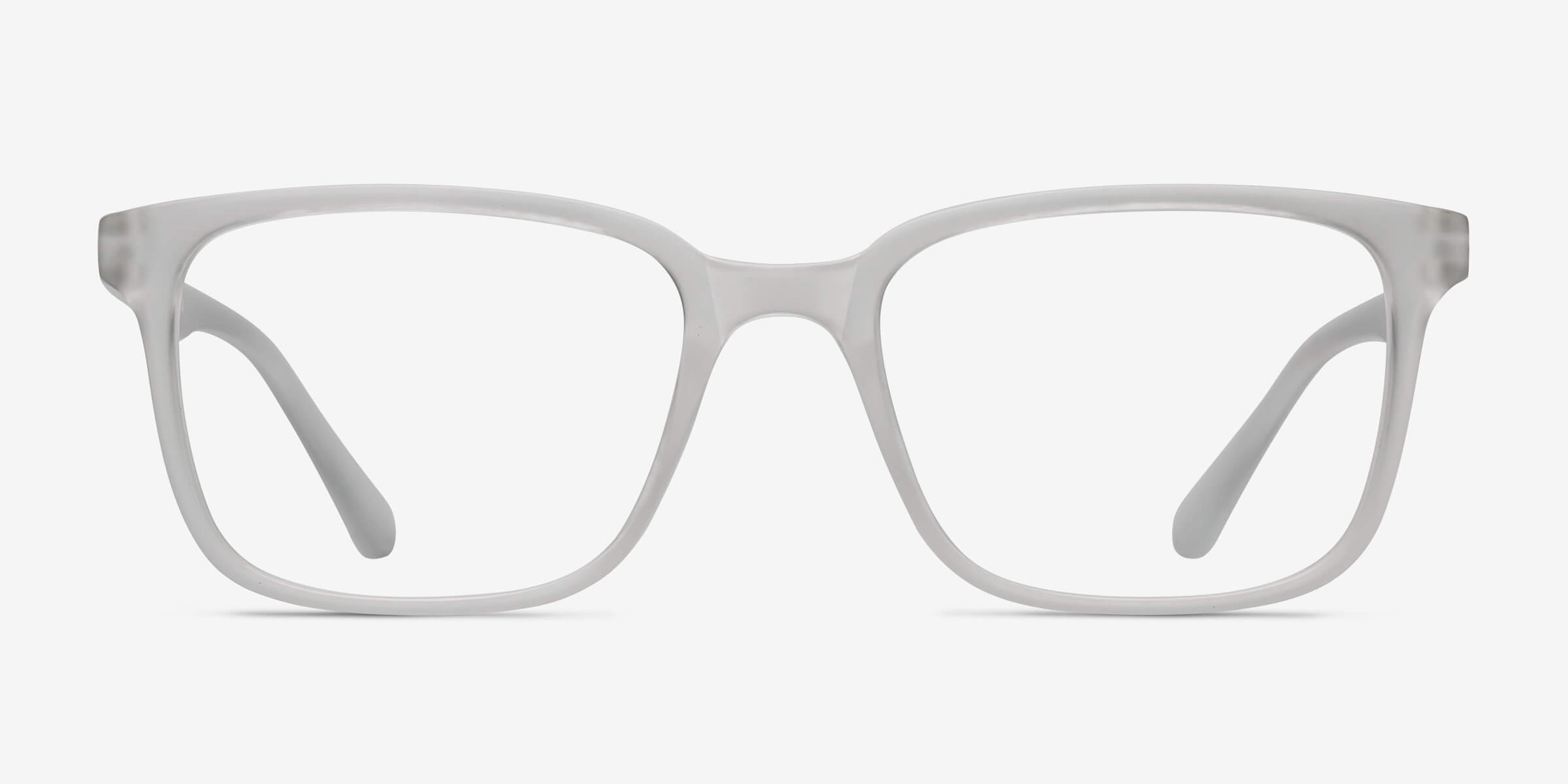 November Rectangle Matte Clear Full Rim Eyeglasses Eyebuydirect