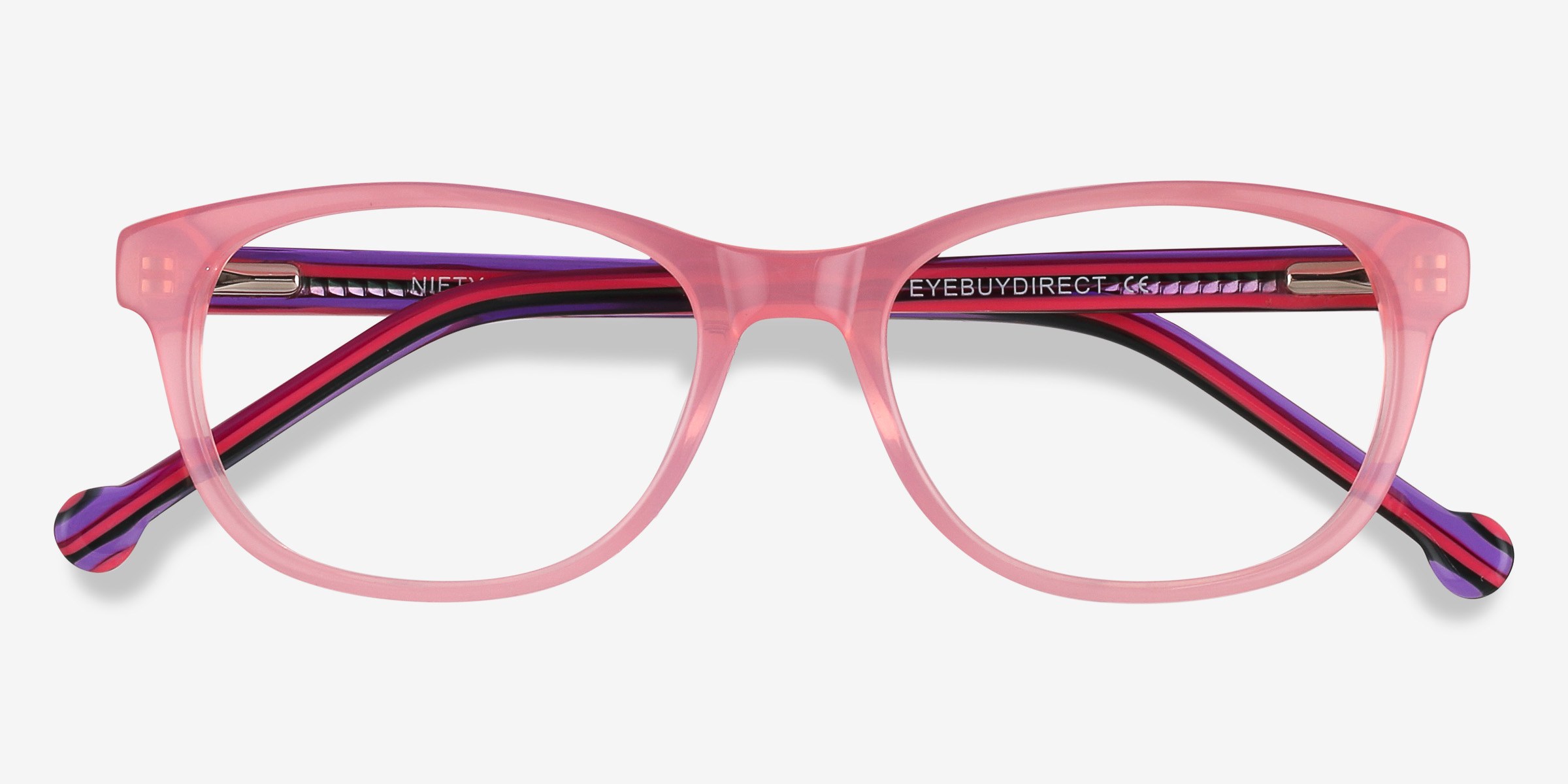 Nifty Rectangle Pink Glasses For Kids | Eyebuydirect