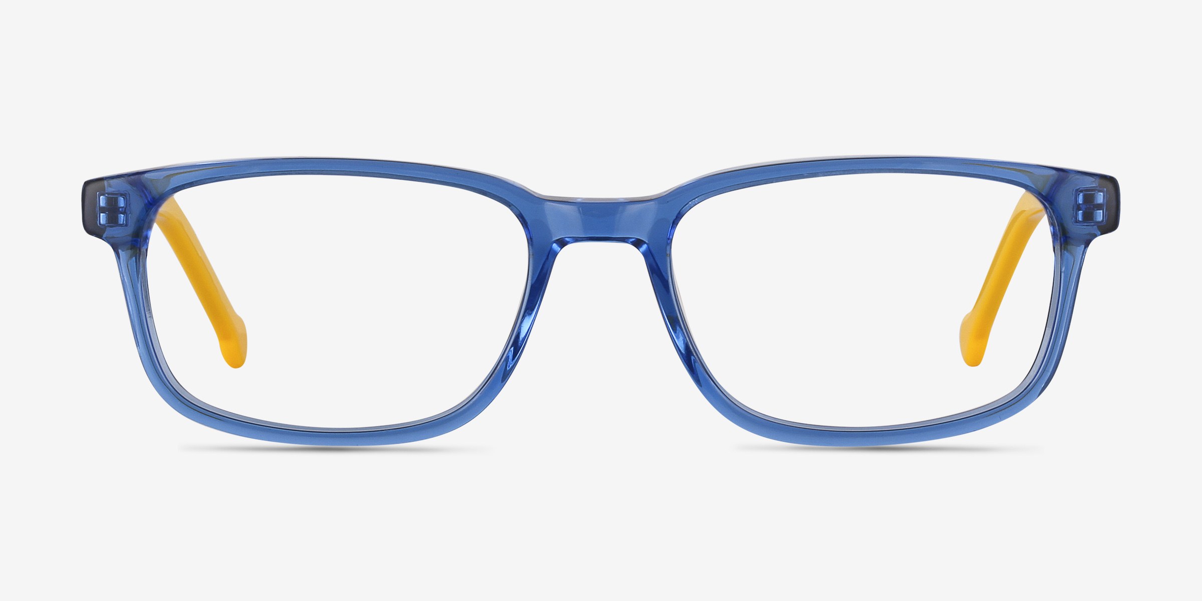 Totes Rectangle Blue Clear Full Rim Eyeglasses | Eyebuydirect