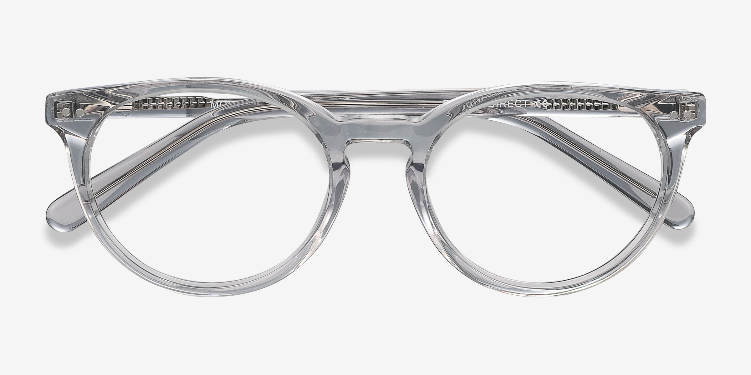 Morning Round Gray Clear Full Rim Eyeglasses Eyebuydirect