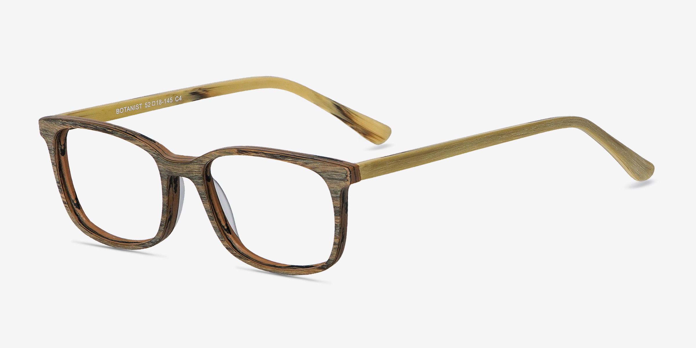 Botanist Rectangle Brown Full Rim Eyeglasses Eyebuydirect Canada