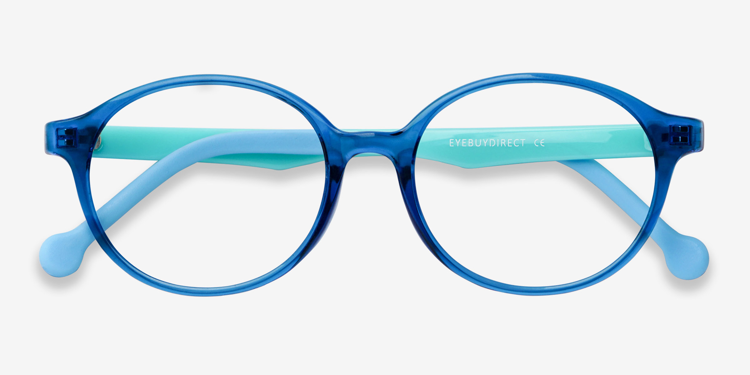Daylight Oval Clear Blue Glasses For Kids | Eyebuydirect