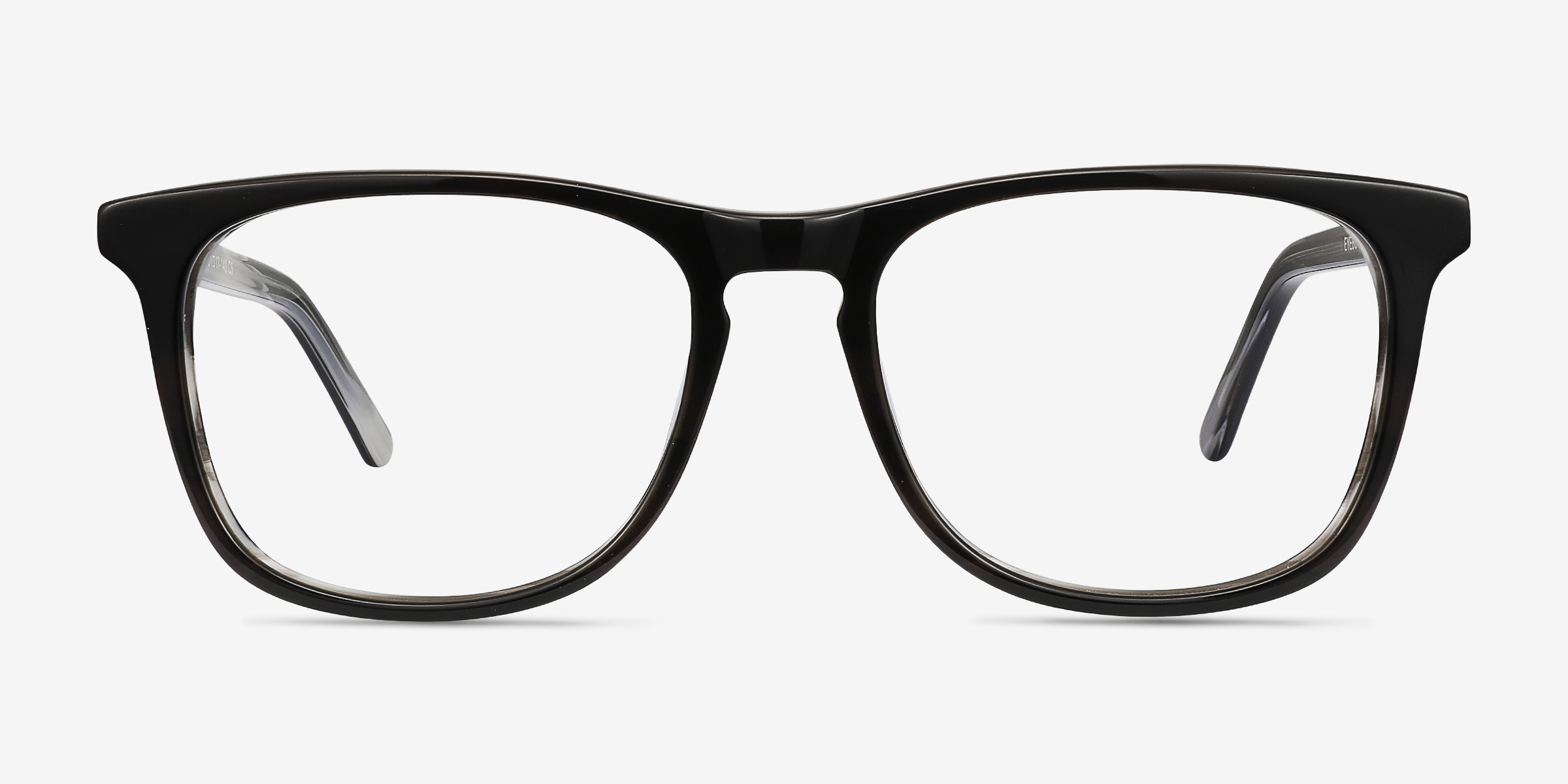 Skyline Square Black Gray Glasses for Men | Eyebuydirect