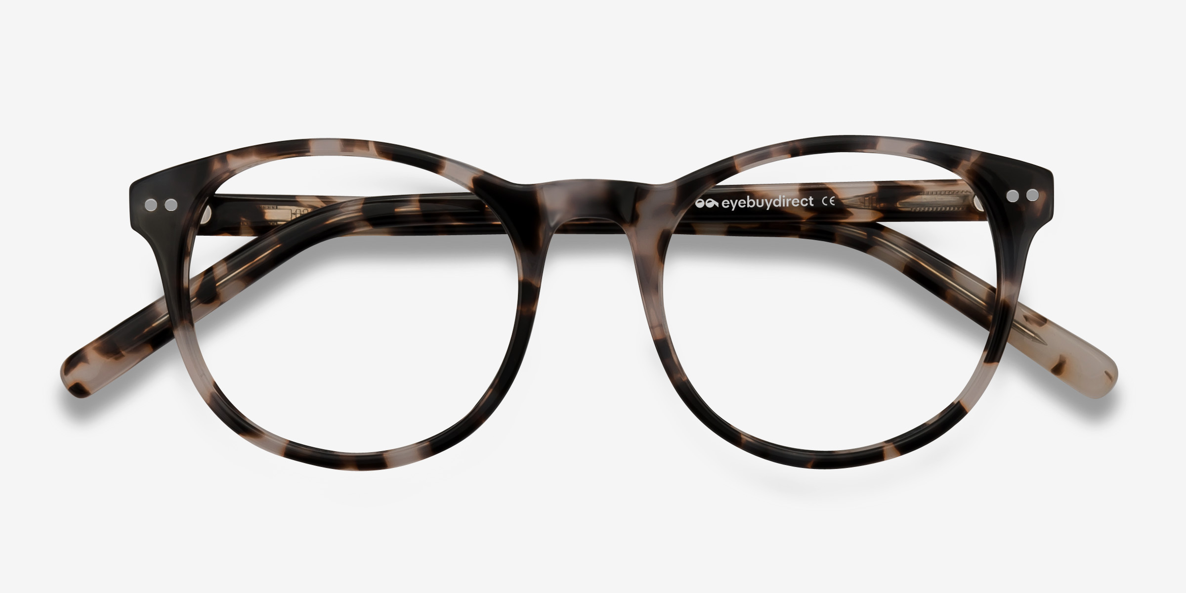 Primrose Round Ivory Tortoise Glasses for Women | Eyebuydirect