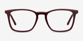Phoenix Rectangle Burgundy Full Rim Eyeglasses | Eyebuydirect