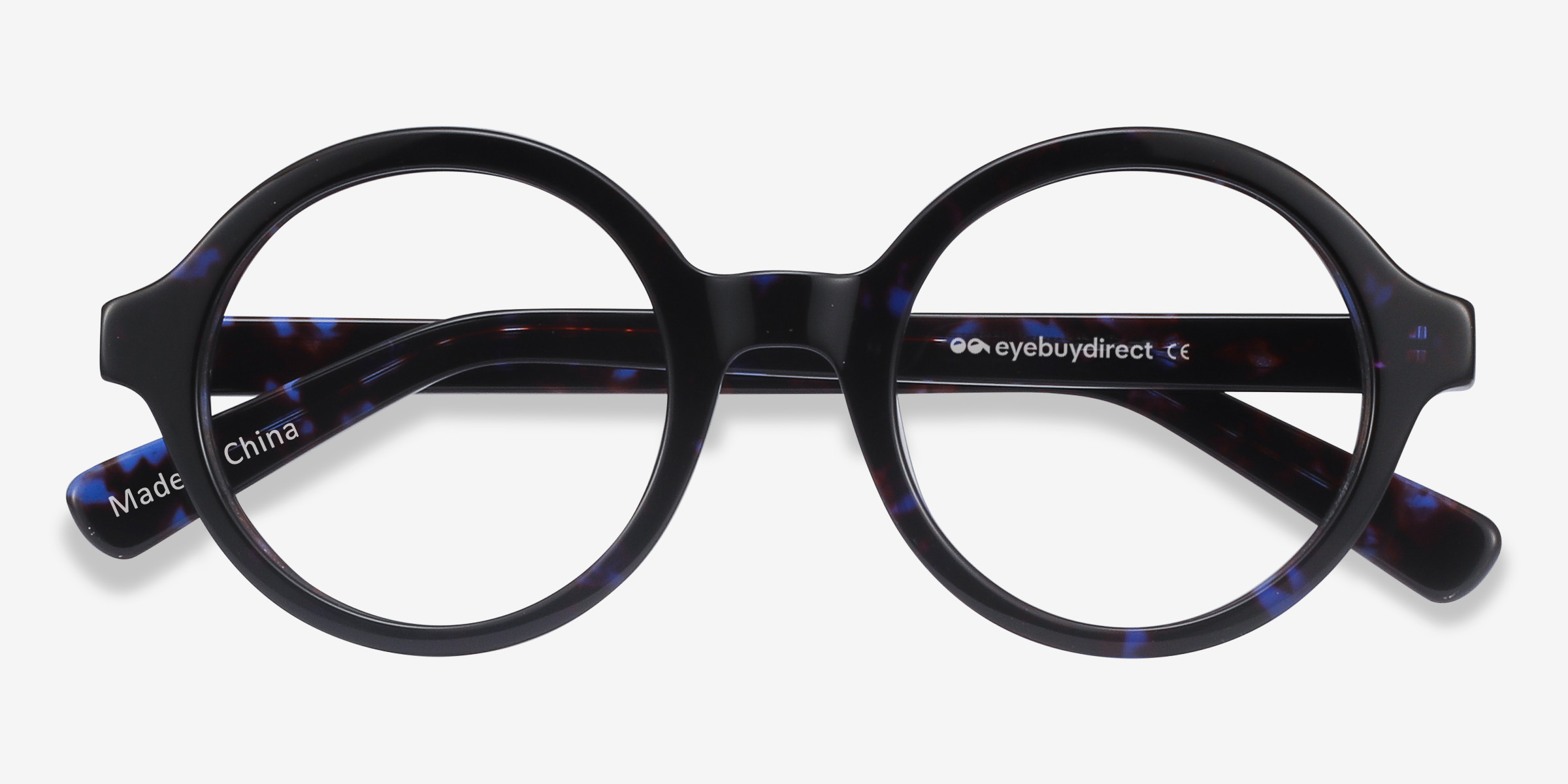 Groove Round Blue Tortoise Full Rim Eyeglasses | Eyebuydirect