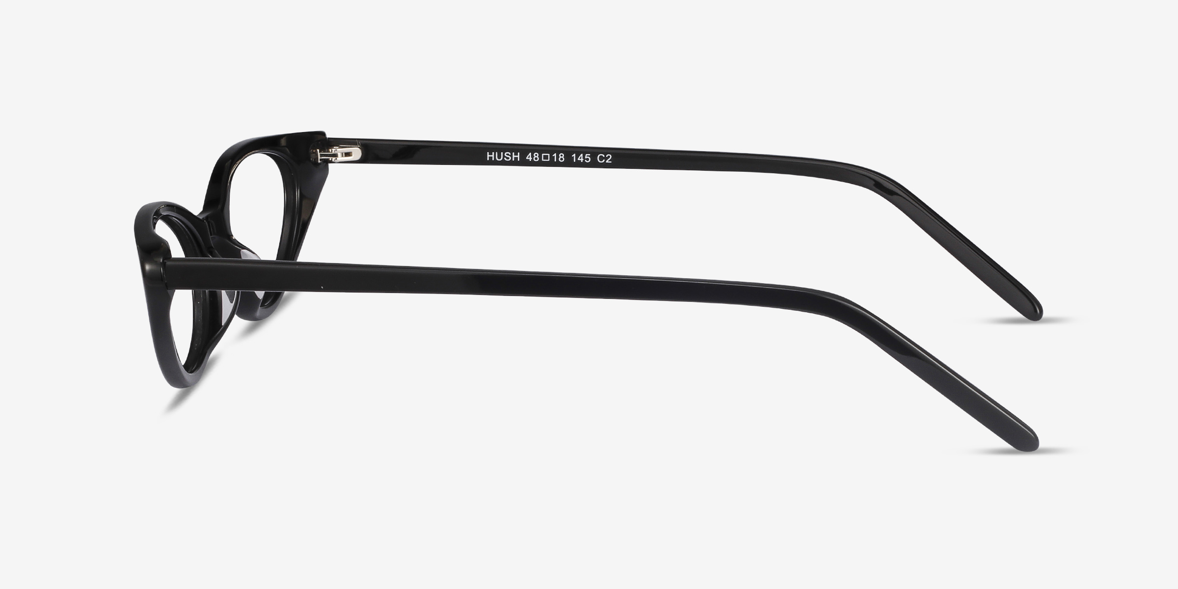 Hush - Flirty Sleek Black Feline Frames | Eyebuydirect