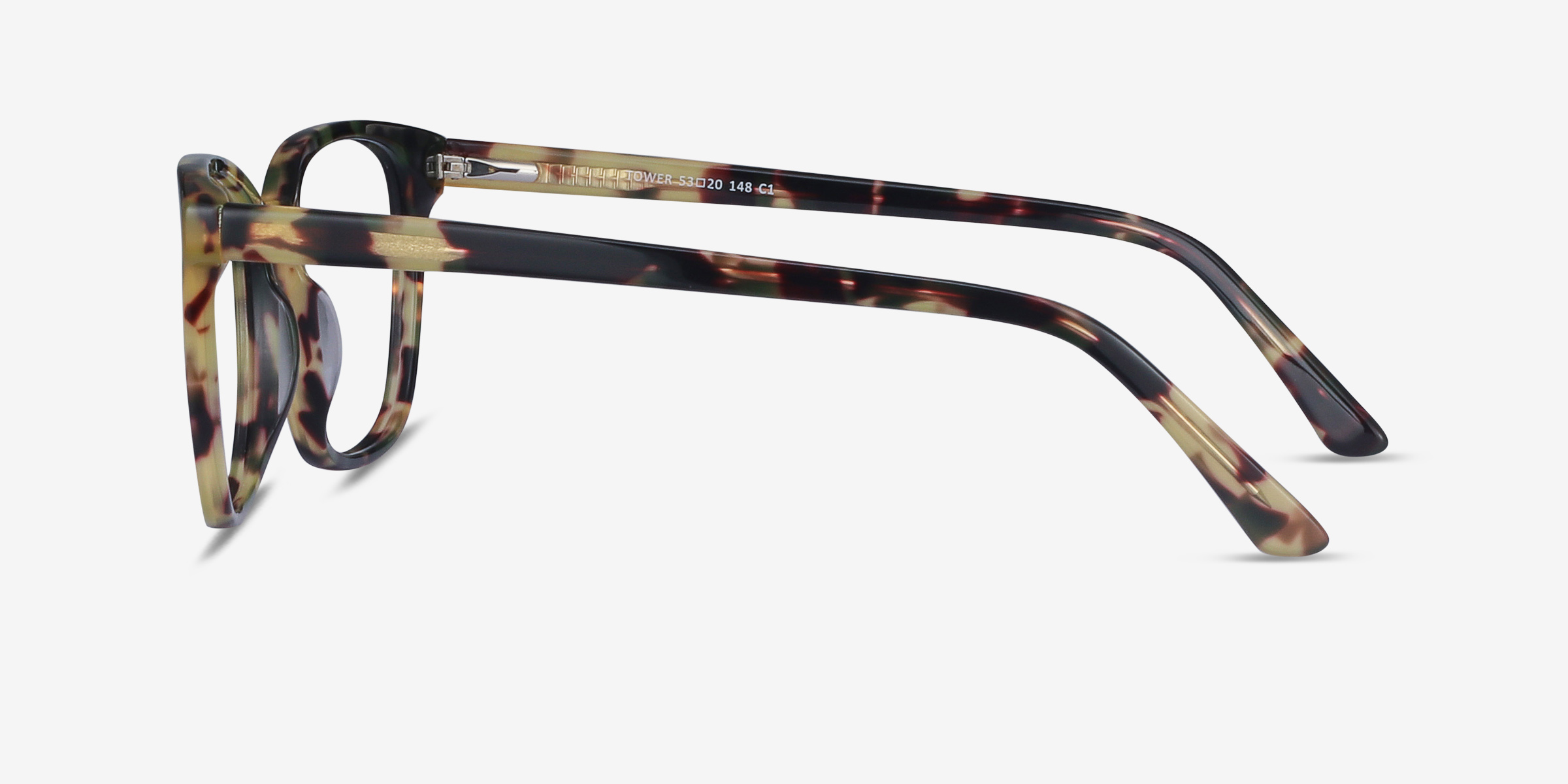Tower Square Green Tortoise Full Rim Eyeglasses | Eyebuydirect