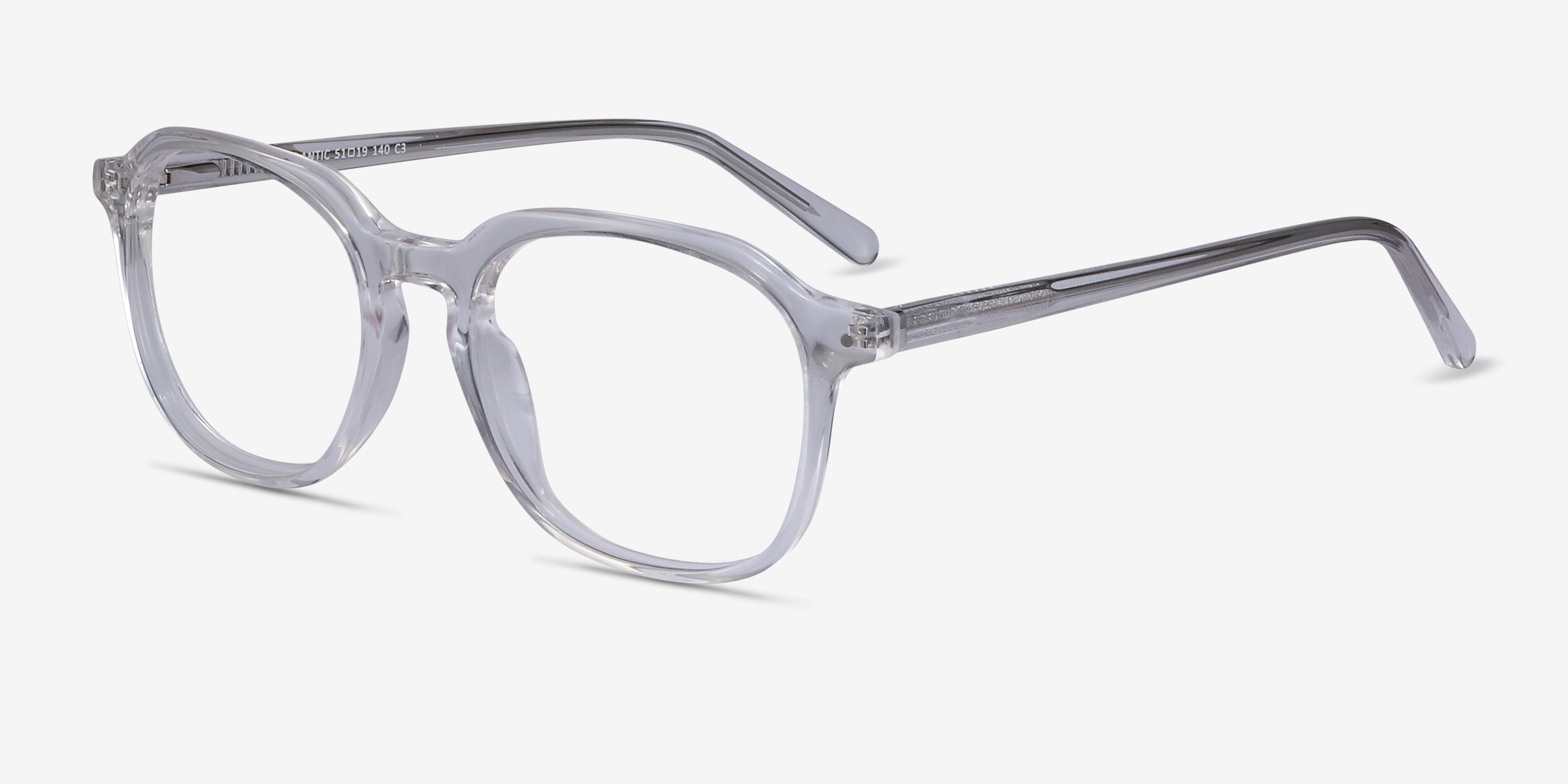 Atlantic Geometric Clear Full Rim Eyeglasses | Eyebuydirect