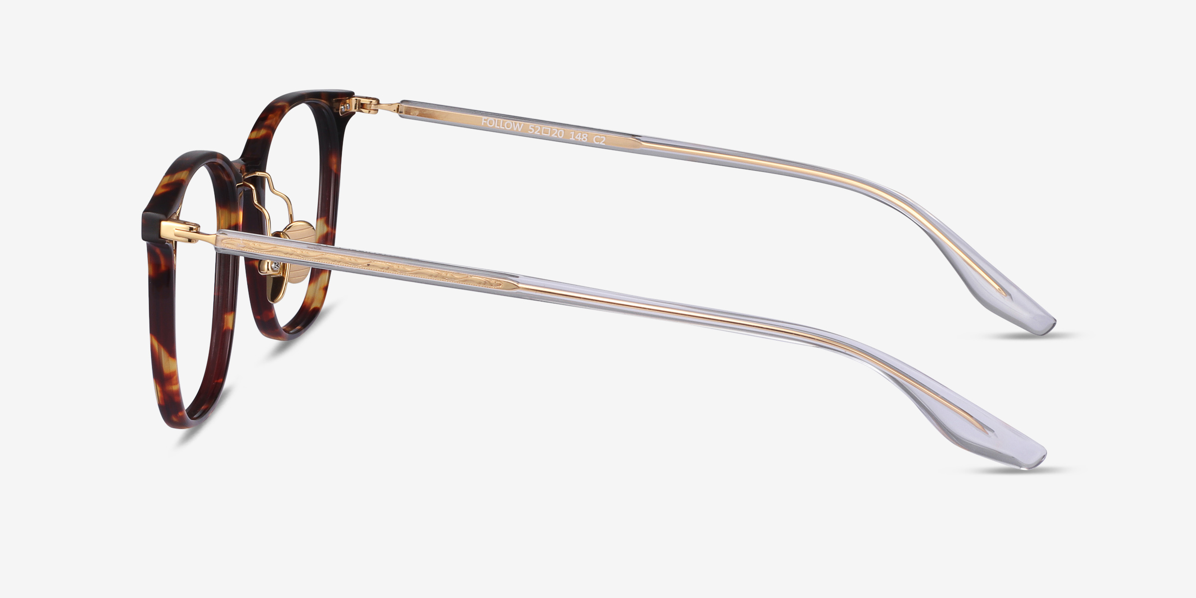Follow Square Tortoise Full Rim Eyeglasses | Eyebuydirect