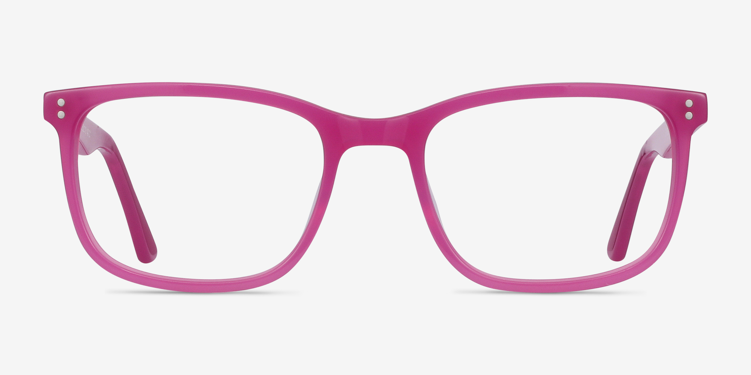 Lugano Rectangle Fuchsia Pink Glasses for Women | EyeBuyDirect
