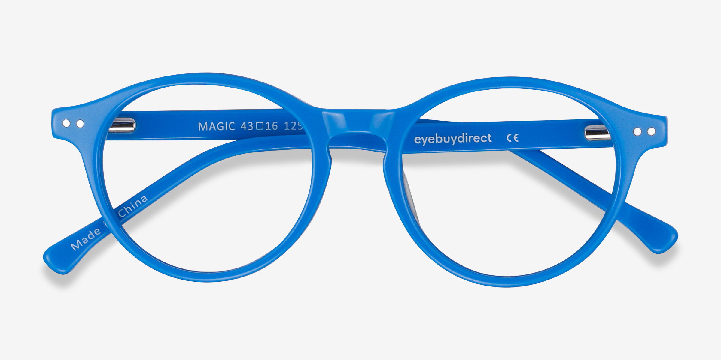 Magic Round Blue Full Rim Eyeglasses | Eyebuydirect