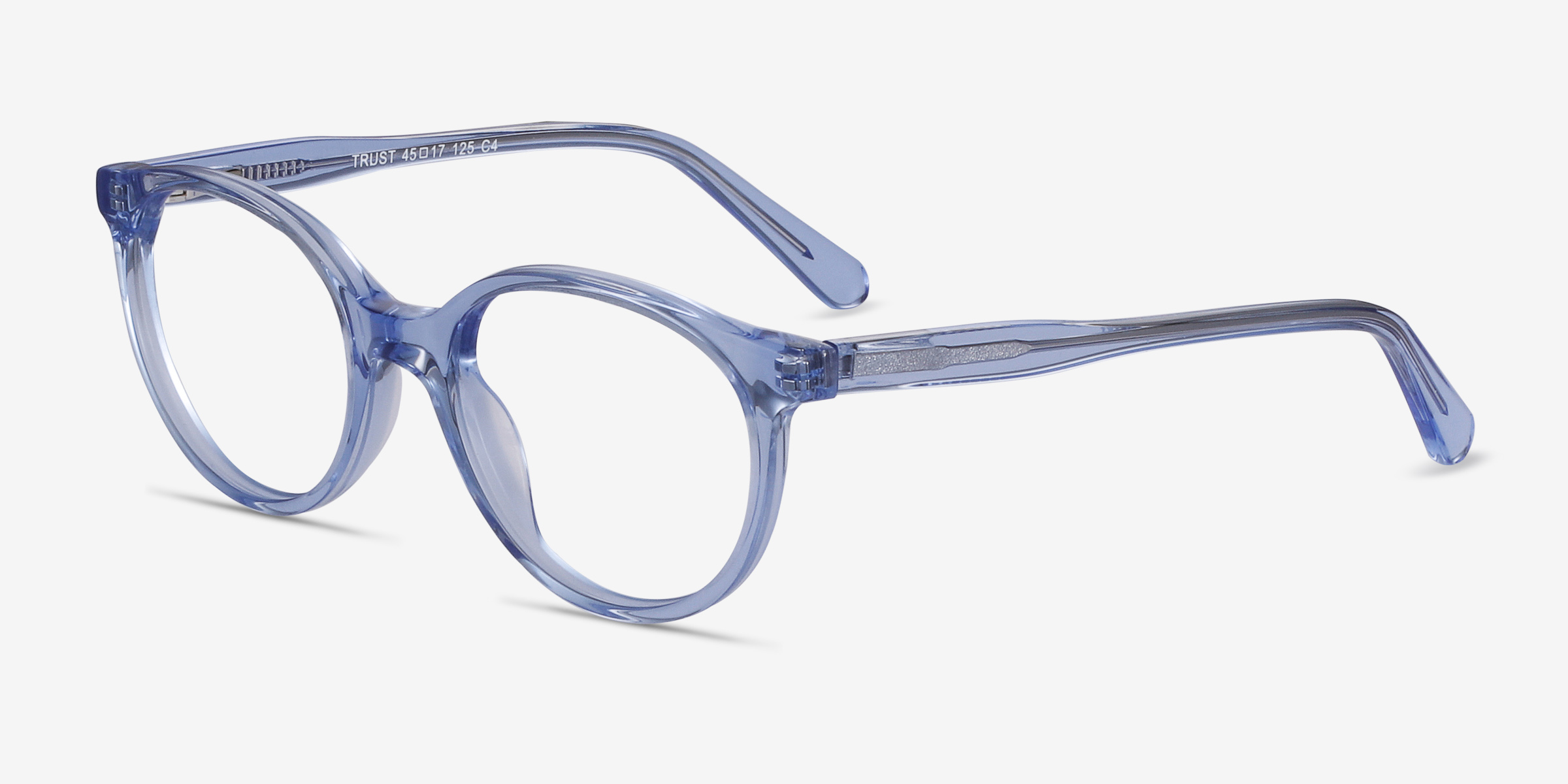 Trust Cat Eye Clear Blue Full Rim Eyeglasses | Eyebuydirect Canada