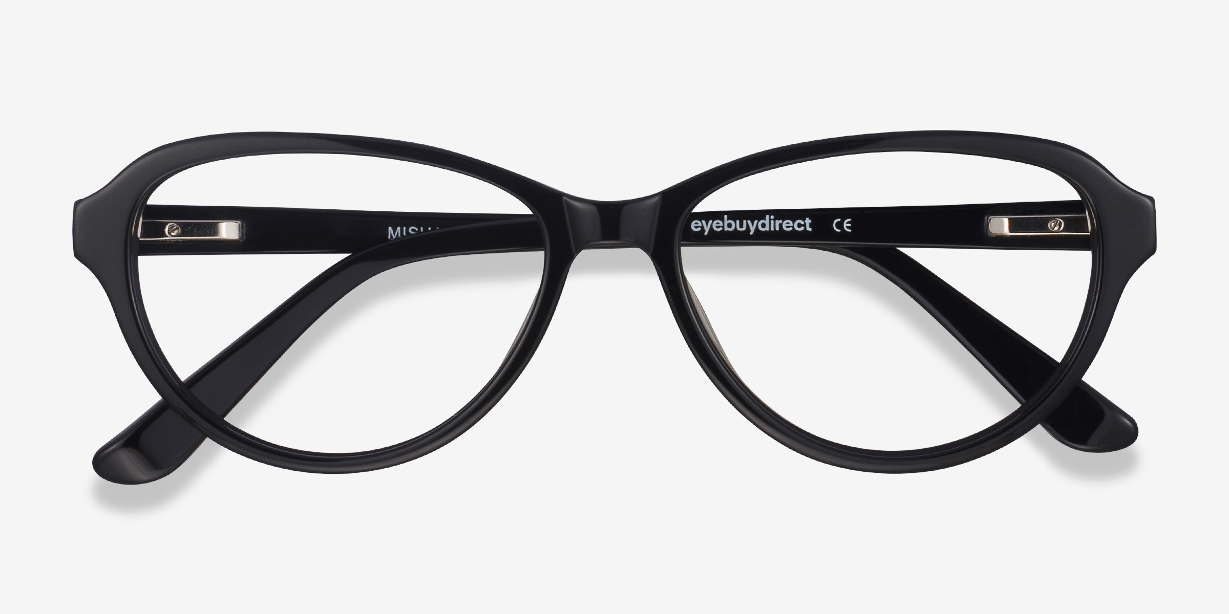 Misha - Solid Black Horn-Rim Style Frames | Eyebuydirect