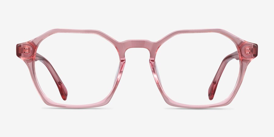 Orchid Geometric Clear Pink Glasses for Women | Eyebuydirect