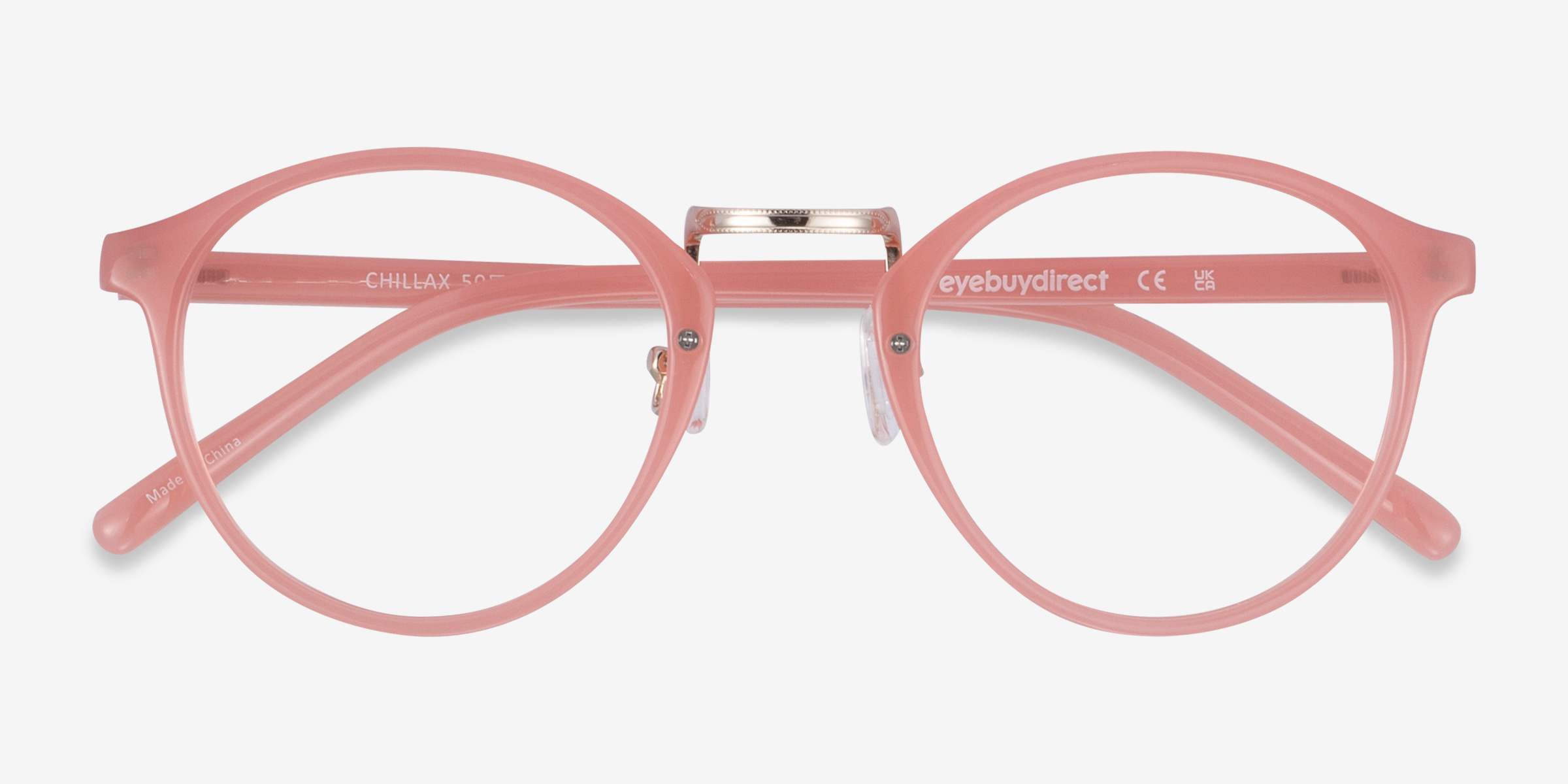 Chillax Round Coral Glasses For Women Eyebuydirect Canada