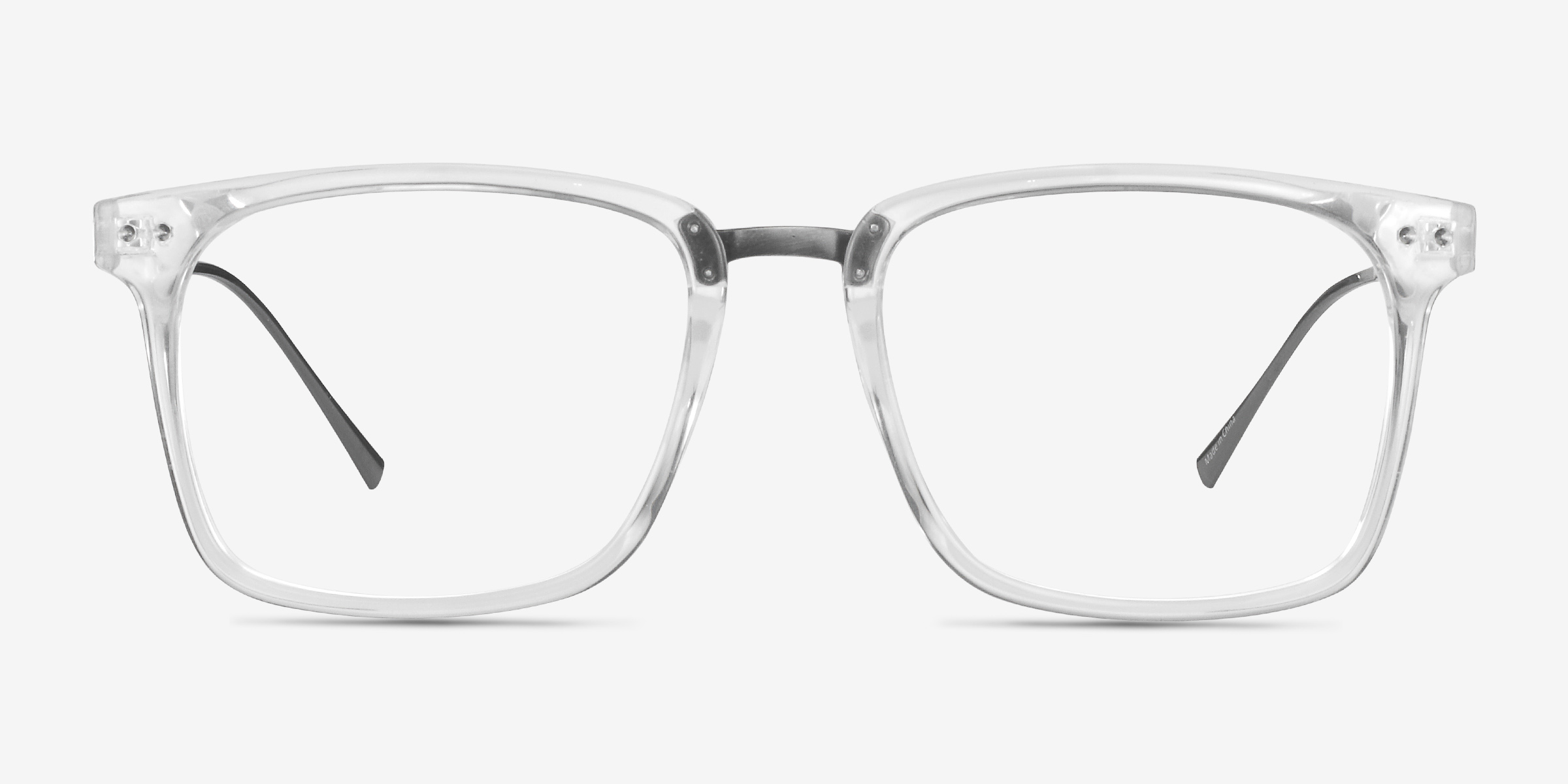 Forte Square Clear Glasses for Men | Eyebuydirect