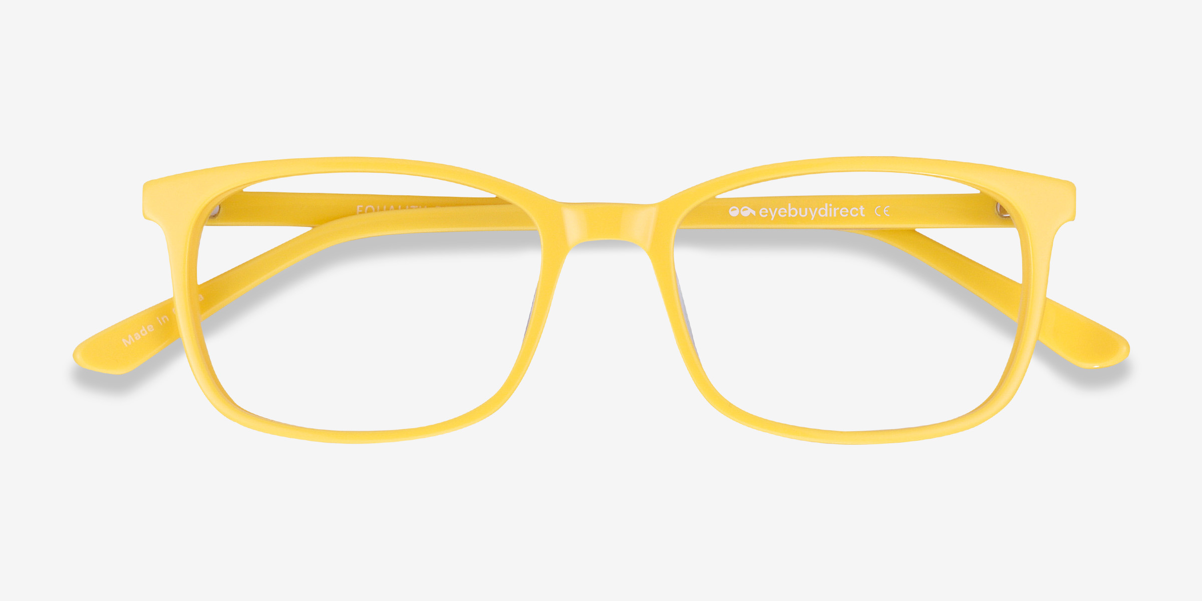 Equality Rectangle Yellow Full Rim Eyeglasses | Eyebuydirect