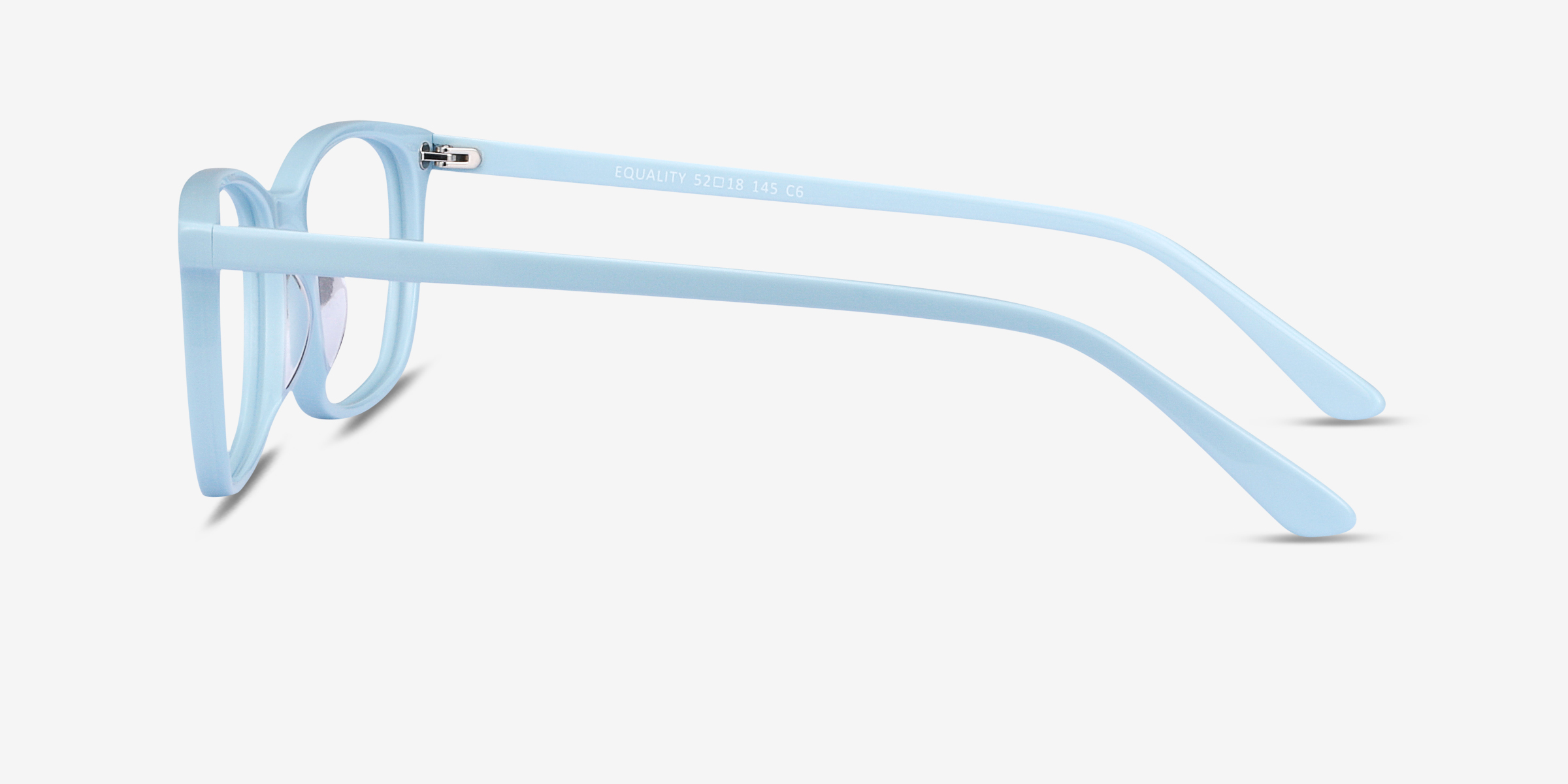 Equality Rectangle Blue Full Rim Eyeglasses Eyebuydirect
