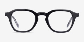 Victor Geometric Black & Zebra Full Rim Eyeglasses | EyeBuyDirect