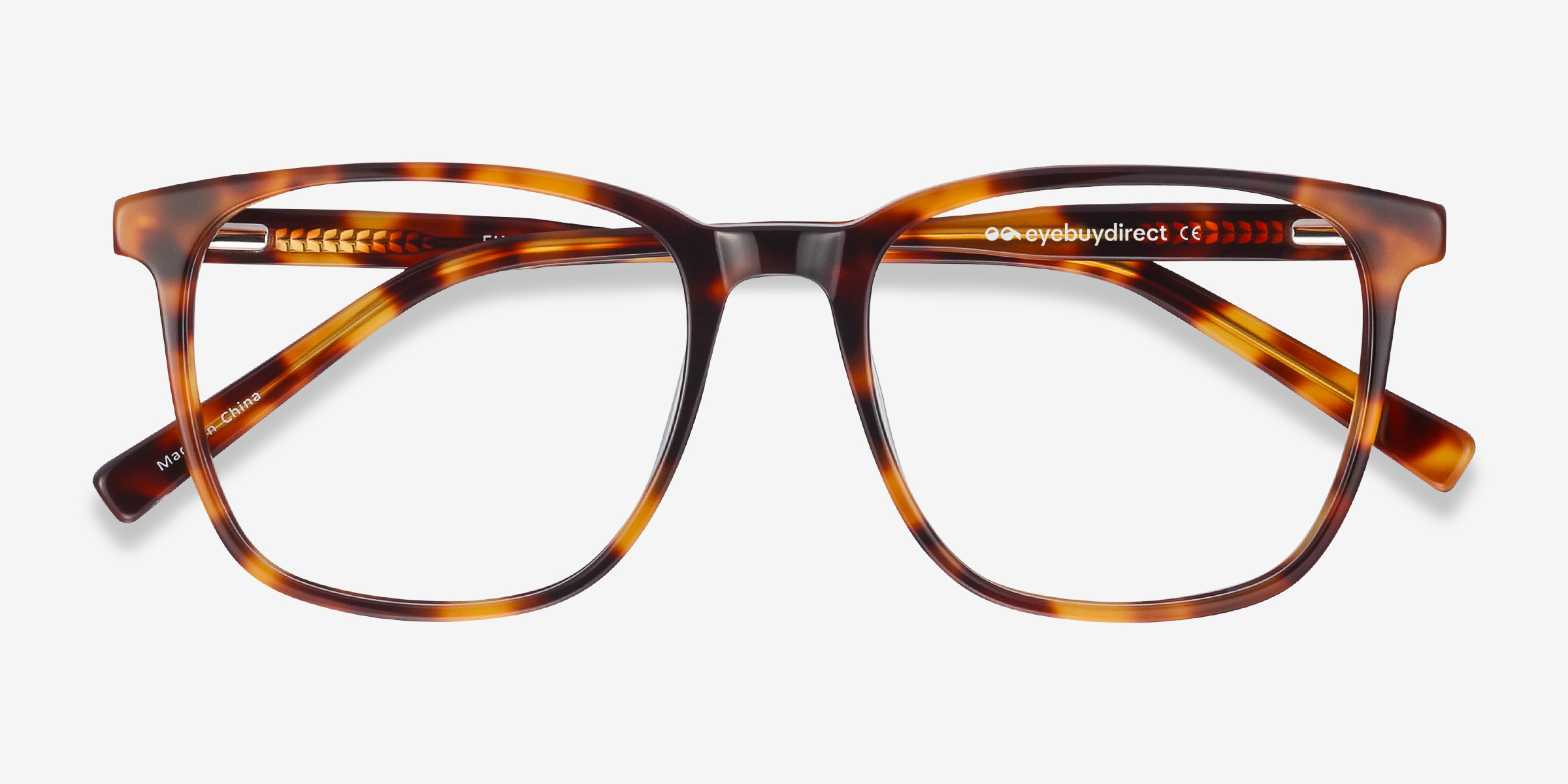 Finn Square Tortoise Glasses for Men | Eyebuydirect