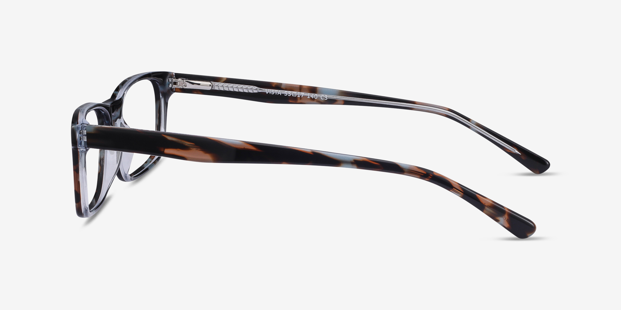 Vista Rectangle Floral Full Rim Eyeglasses | Eyebuydirect