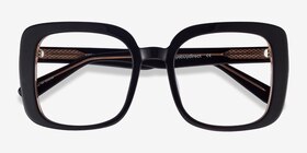 Heather Square Dark Coffee Glasses for Women | Eyebuydirect