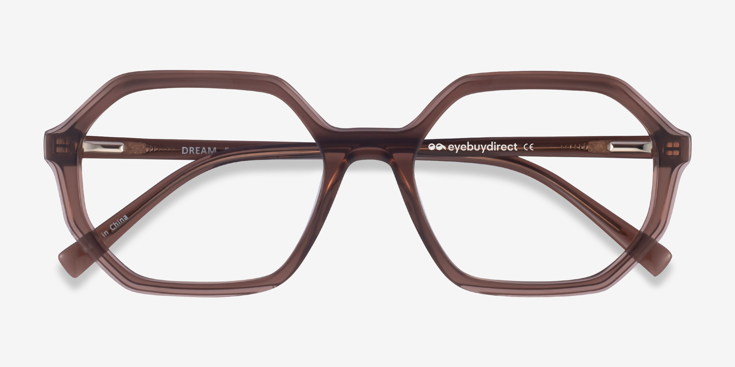 Dream Geometric Coffee Full Rim Eyeglasses | Eyebuydirect