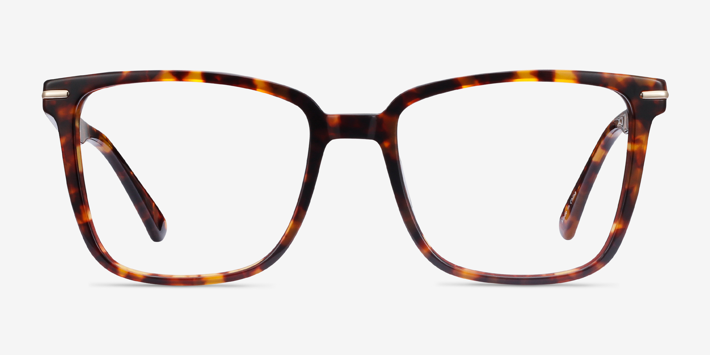 Canvas Square Tortoise Full Rim Eyeglasses | Eyebuydirect Canada