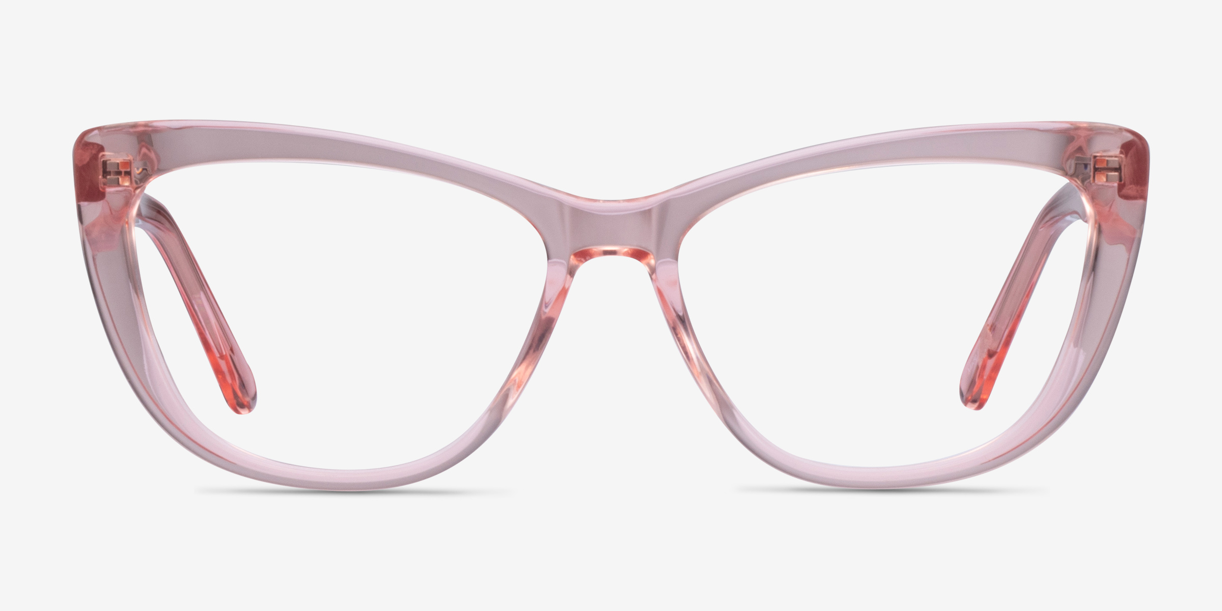 Charlotte Cat Eye Clear Pink Glasses for Women | Eyebuydirect