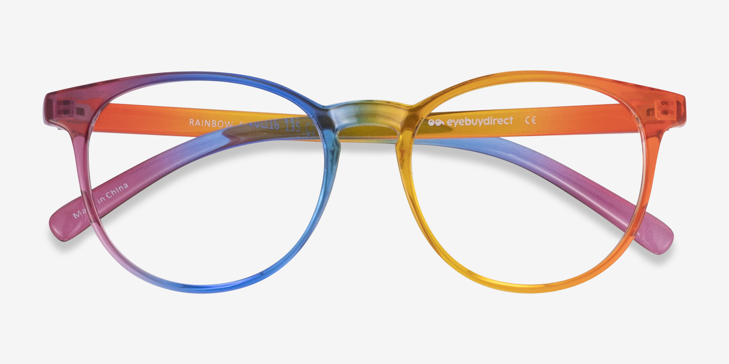 Rainbow Round Rainbow Full Rim Eyeglasses | Eyebuydirect Canada
