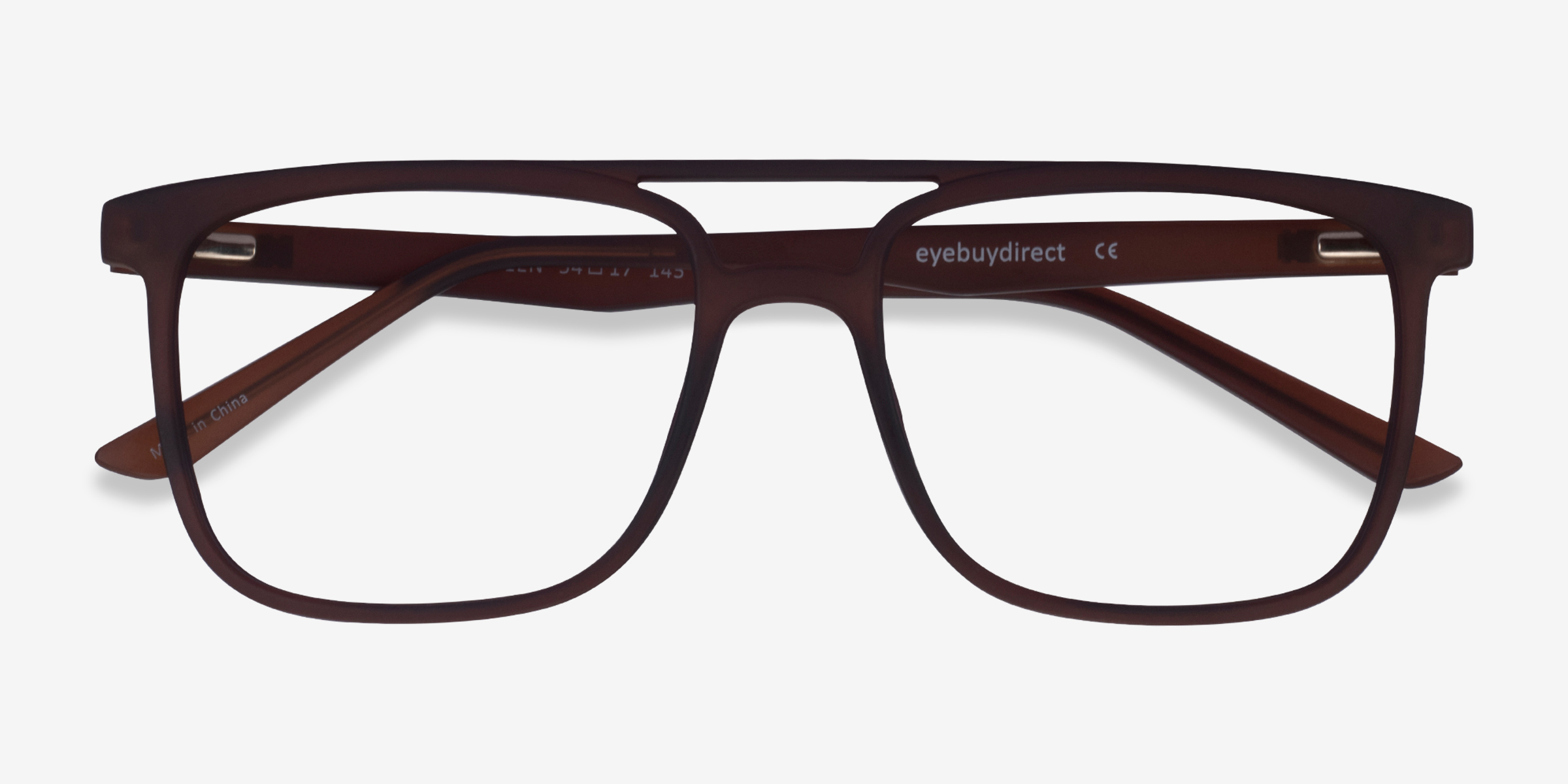 Between Aviator Matte Coffee Glasses for Men | Eyebuydirect