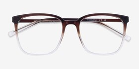 House Square Gradient Brown Full Rim Eyeglasses | Eyebuydirect